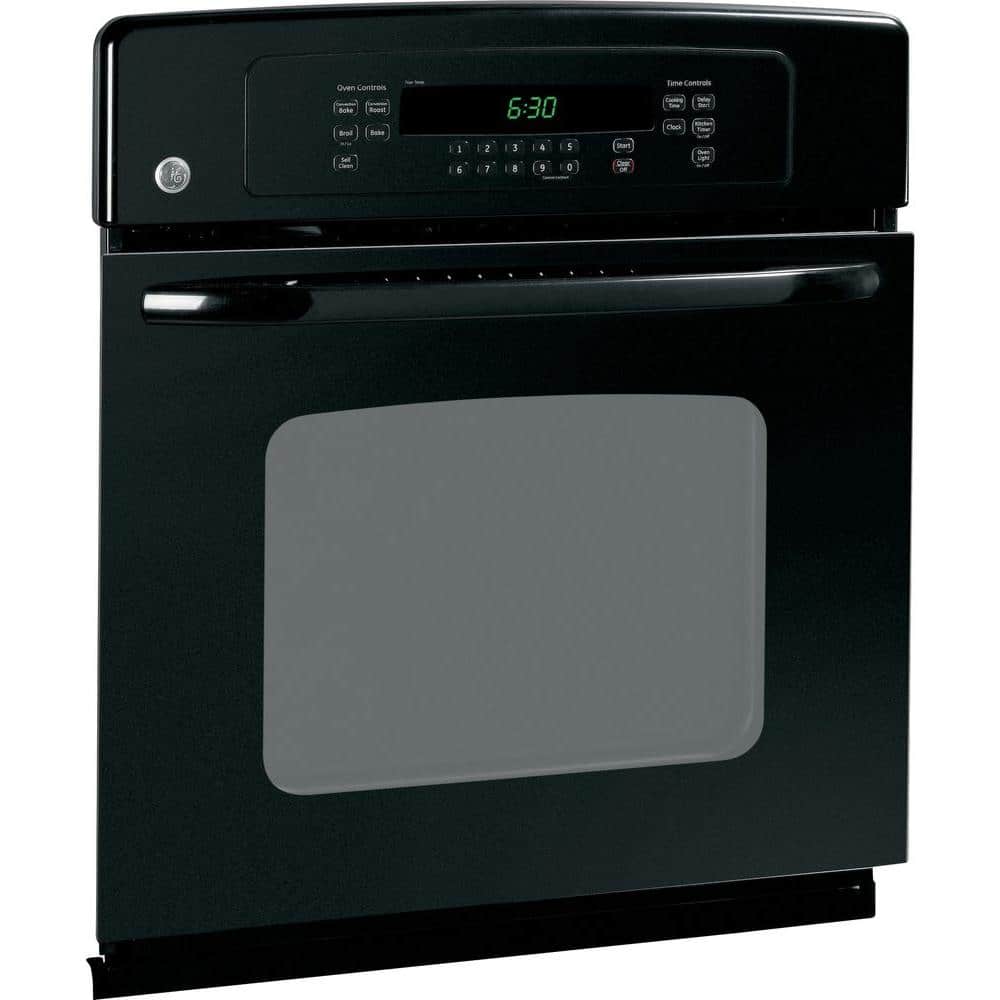GE 27 in. Single Electric Wall Oven Self-Cleaning with Convection in ...