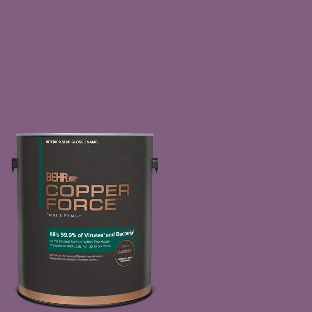 COPPER FORCE 1 gal. #MQ5-34 Showstopper Semi-Gloss Enamel Virucidal and ...