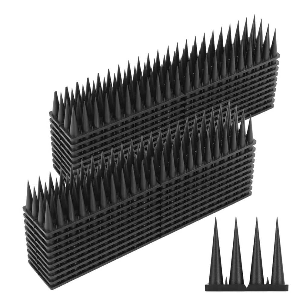 Phewnyzo 20-Pack Deterrent Bird Spikes for Squirrel Cat Raccoon and ...