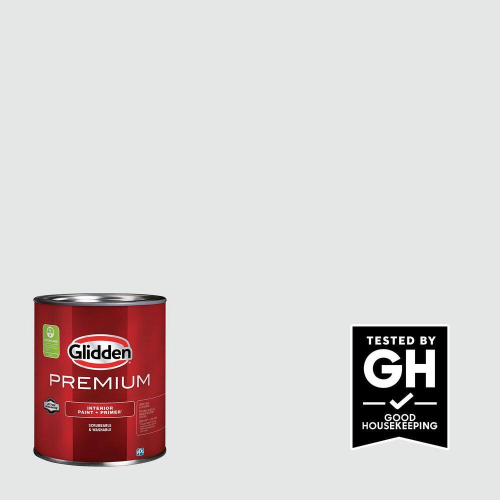 Glidden Premium 1 qt. PPG1013-1 Radisson Flat Interior Latex Paint ...