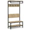 Simpli Home Westmont SOLID MANGO WOOD 40 in. Wide Industrial Entryway ...