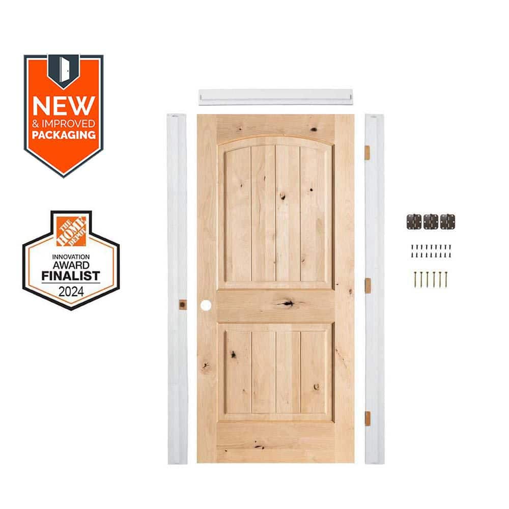 Krosswood Doors 36in.x80in. Knotty Alder Right-Hand TopArch VG ...