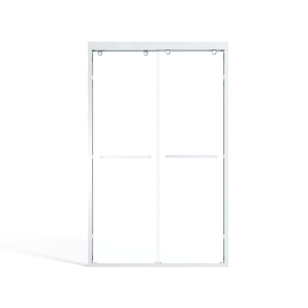 TCYO 48 in. W x 75 in. H Sliding Framed Shower Door in Chrome Finish ...