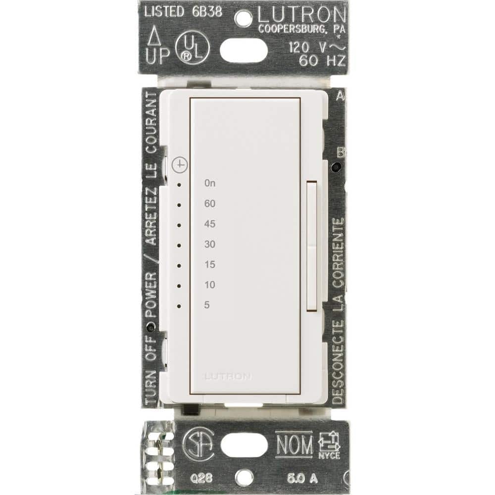 Lutron Maestro Countdown Timer Switch for Fans and Lights, 3A Fan/150W ...