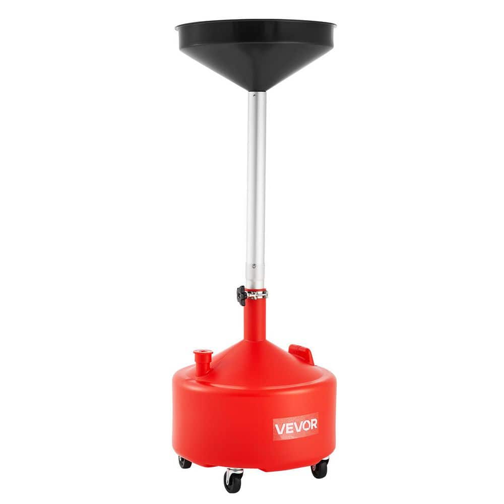 VEVOR 8 Gal. Waste Oil Drain Tank, Industrial Fluid Drain Tank with ...