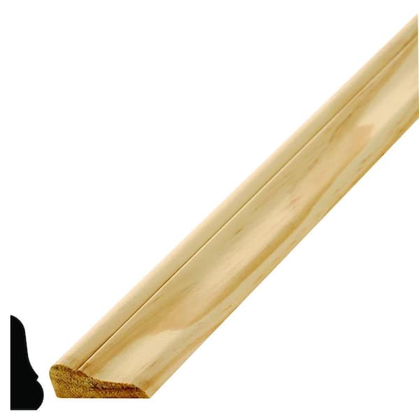 Alexandria Moulding LWM 210 5/8 in. x 1-9/16 in. Pine Panel Moulding ...