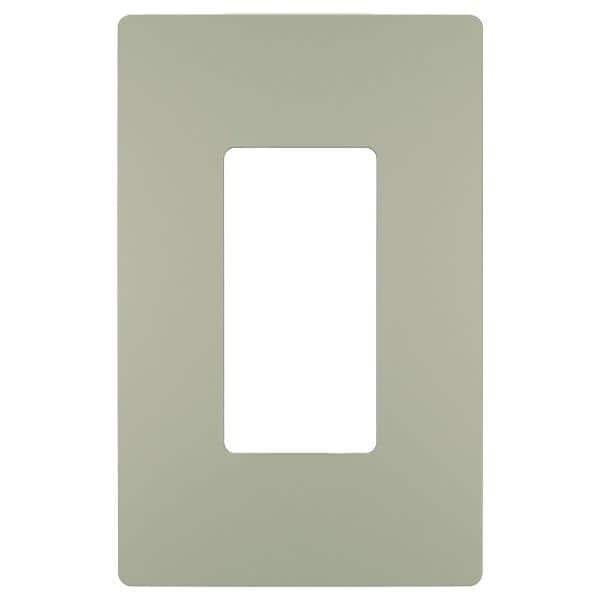 Legrand radiant 1 Gang 1-Decorator Rocker Screwless Wall Plate, Nickel ...
