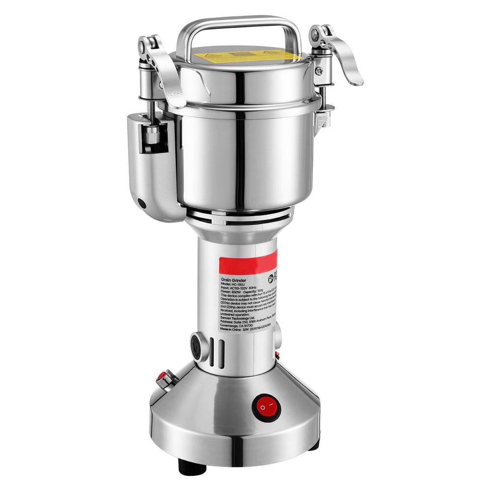 SKYSHALO Electric Grain Mill Grinder 850W High-Speed Stainless Steel ...