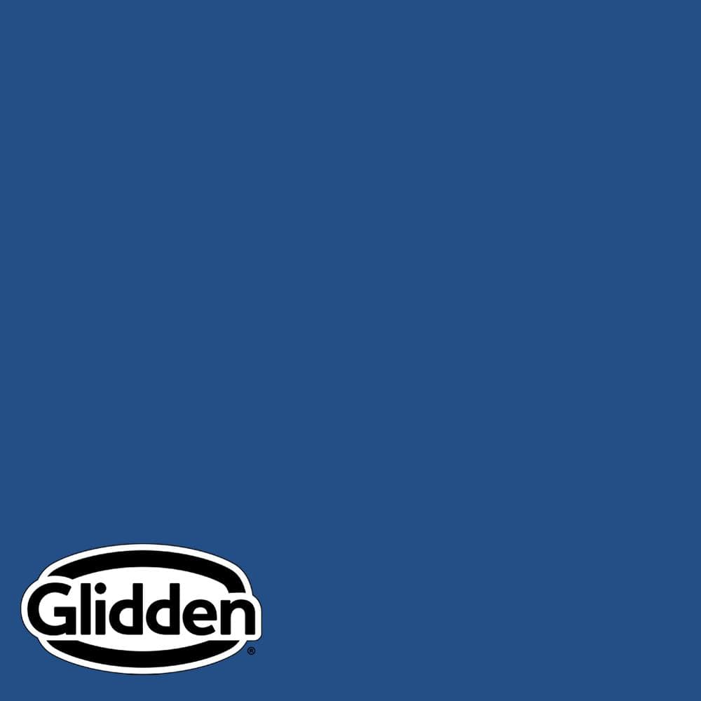 Glidden Premium 1 gal. PPG1161-7 Brilliant Blue Semi-Gloss Exterior ...