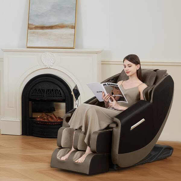 Reviews for REAL RELAX Favor 03 plus Brown color Full Body Zero Gravity Shiatsu Recliner with Bluetooth and Led Massage Chair Pg 1 The Home Depot