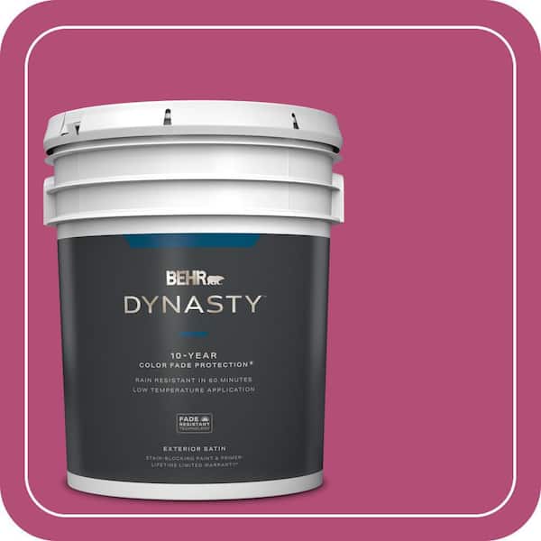 BEHR DYNASTY 5 gal. #P120-6 Diva Glam Satin Enamel Exterior Stain ...