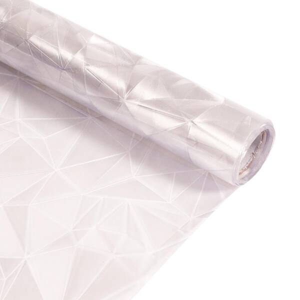 Shatex 23.6 in. W x 78.7 in. L Electrostatic Rhombus Decorative Window ...