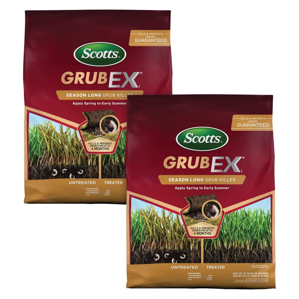 Scotts GrubEx1 14.35 lbs. 5,000 sq. ft. Season Long Grub Killer ...