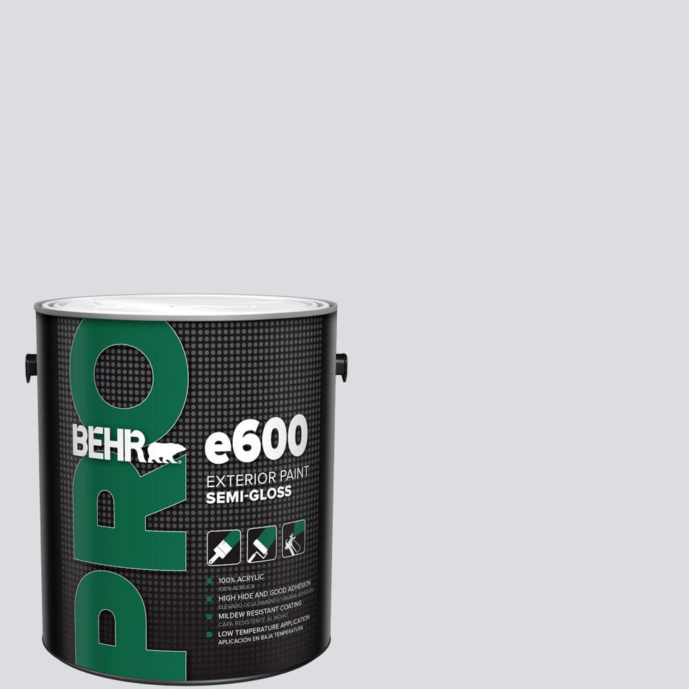 BEHR PRO 1 gal. #N540-1 Script White Semi-Gloss Exterior Paint PR67001 ...