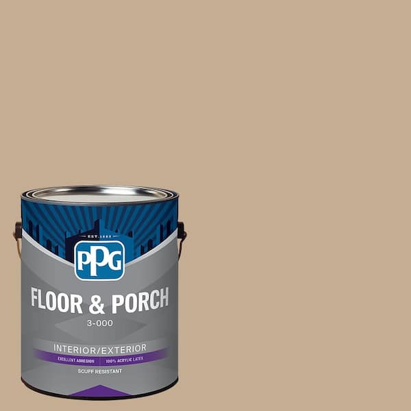 PPG 1 gal. PPG1078-4 Kangaroo Satin Interior/Exterior Floor and Porch ...
