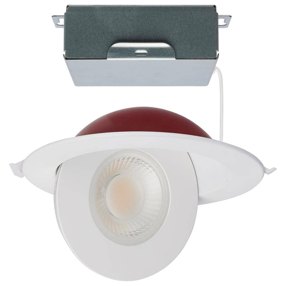 SATCO 6 in. Adjutsable CCT Canless New Construction IC Rated Dimmable ...