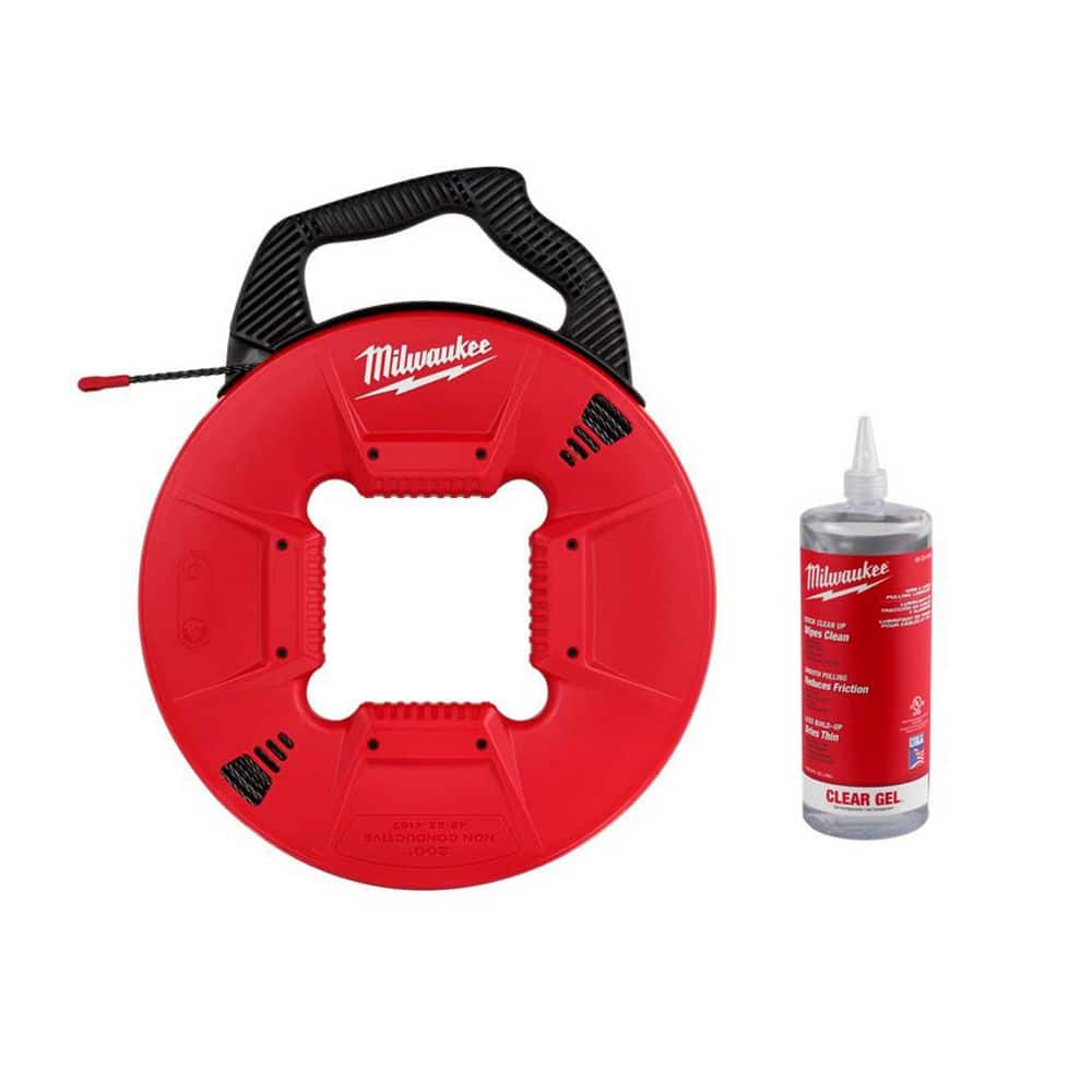 Milwaukee 200 ft. Polyester Fish Tape with Non-Conductive Tip with ...