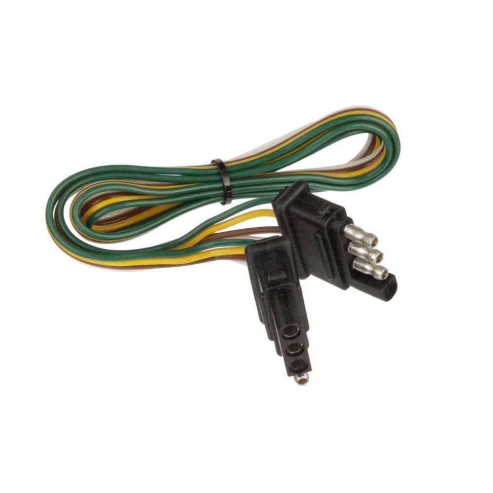 POLLAK 4-Way Flat Vehicle and Trailer End Connector Extension - 36 in ...