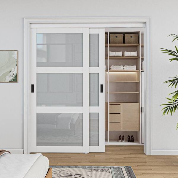 Sliding Door Sourcing Map 4Set White Plastic Track, Sliding Glass ...