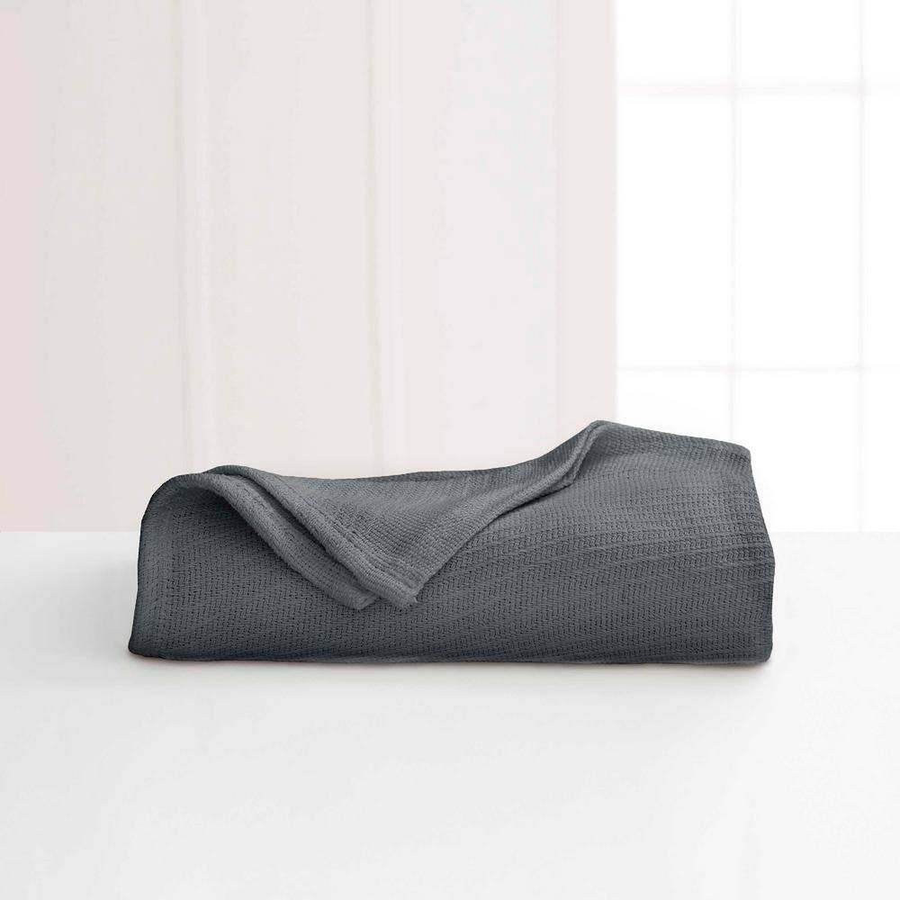 Martex Quiet Shade Cotton Twin Blanket-027399032108 - The Home Depot