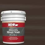 BEHR DECKplus 5 gal. #ST-105 Padre Brown Semi-Transparent Waterproofing ...