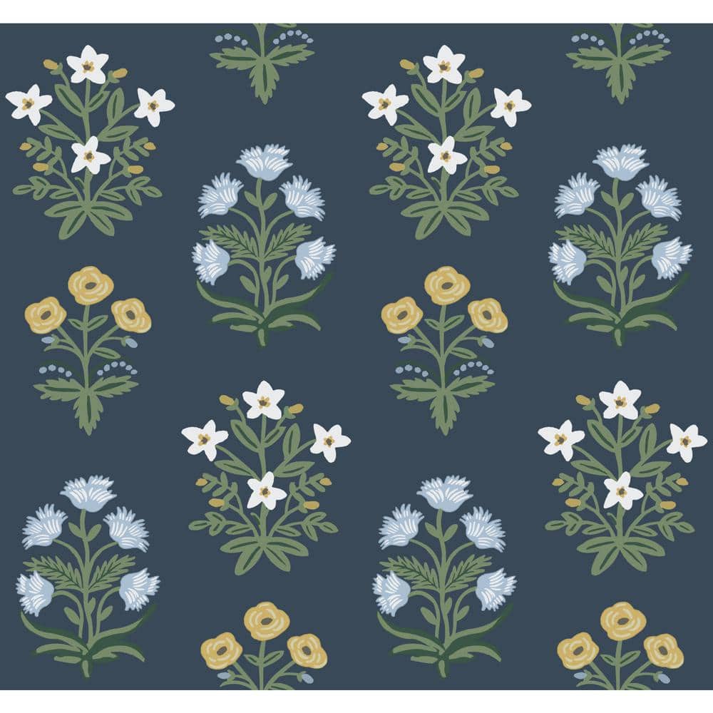 RIFLE PAPER CO. Mughal Rose Unpasted Wallpaper (Covers 60.75 sq. ft ...
