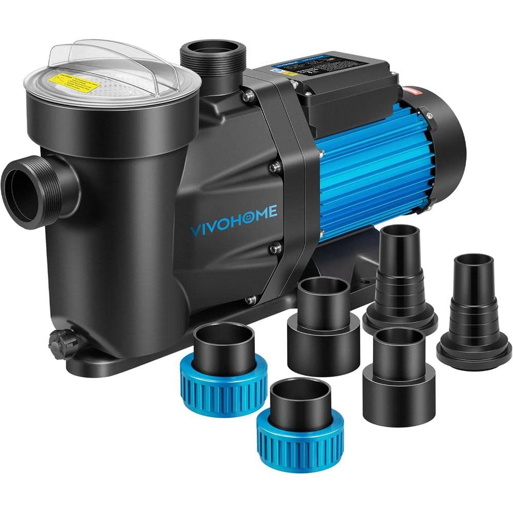 VIVOHOME Powerful Self Primming 115-Volt Swimming Pool Pump with On/Off ...