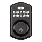 Defiant Single Cylinder Square Electronic Keypad Deadbolt Matte Black ...