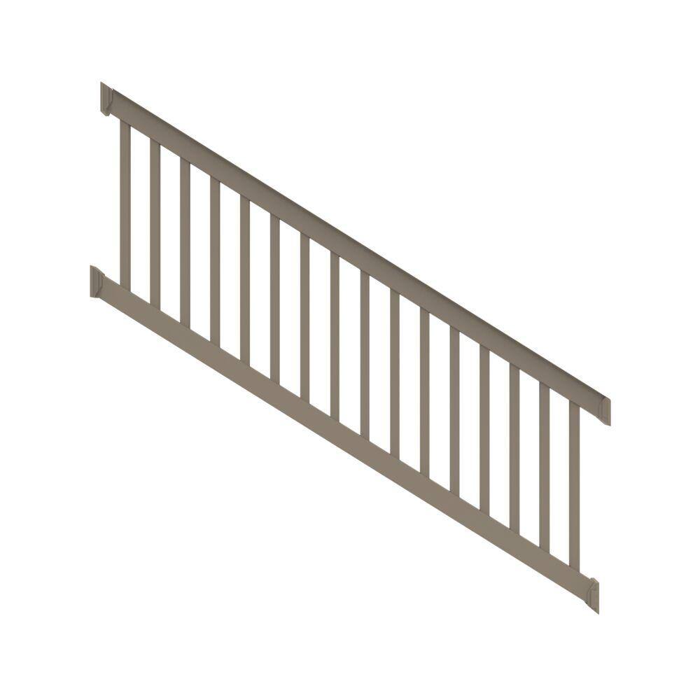 RDI Finyl Line 8 ft. x 36 in. H T-Top 28° to 38° Stair Rail Kit in ...