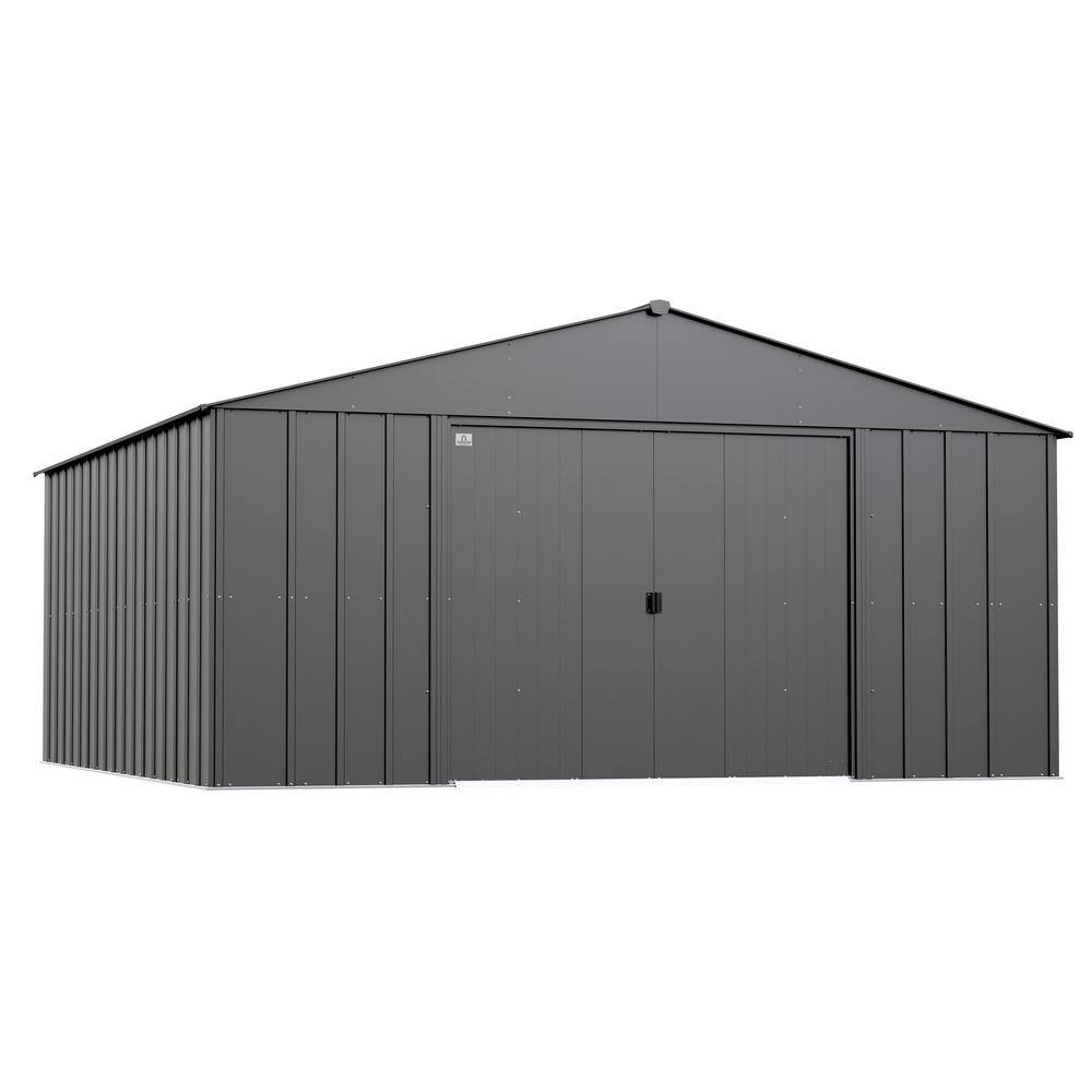 Arrow Classic Storage Shed 14 ft. W x 14 ft. D x 7 ft. H Metal Shed 196 ...