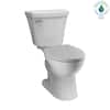 Delta Turner 2-Piece 1.28 GPF Single Flush Round Front Toilet in White ...