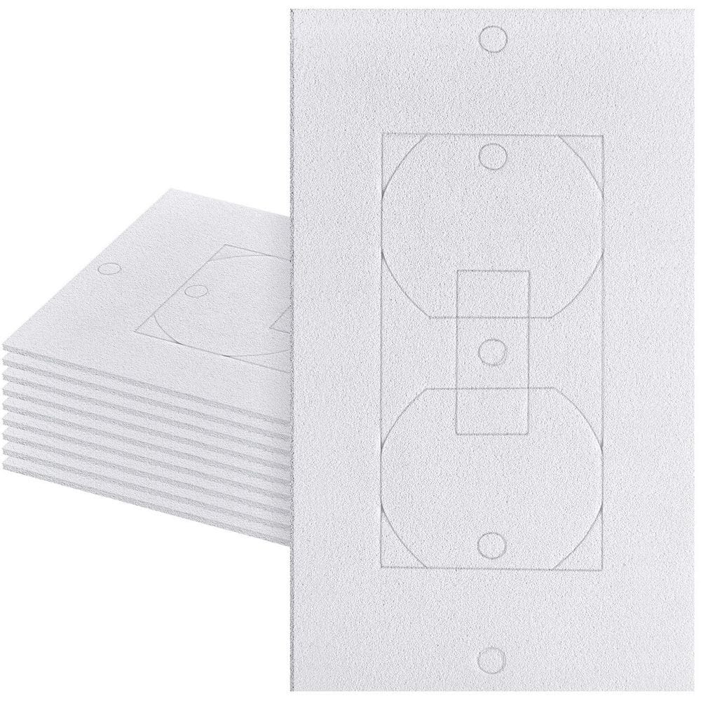NVNOO 2.5 in. x 4 in. Outlet Insulation and Foam Insulation Pads for ...