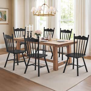 OrangeOne 17 in Walnut Classic Windsor Dining Chair Farmhouse Solid ...