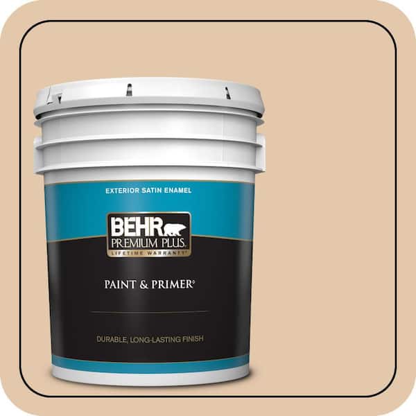 BEHR PREMIUM PLUS 5 gal. #MQ2-45 Craft Juggler Satin Enamel Exterior ...