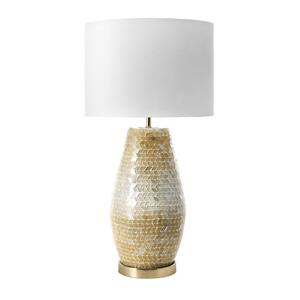 nuLOOM Boulder 25 in. Yellow Contemporary Table Lamp, Dimmable RJT23AA