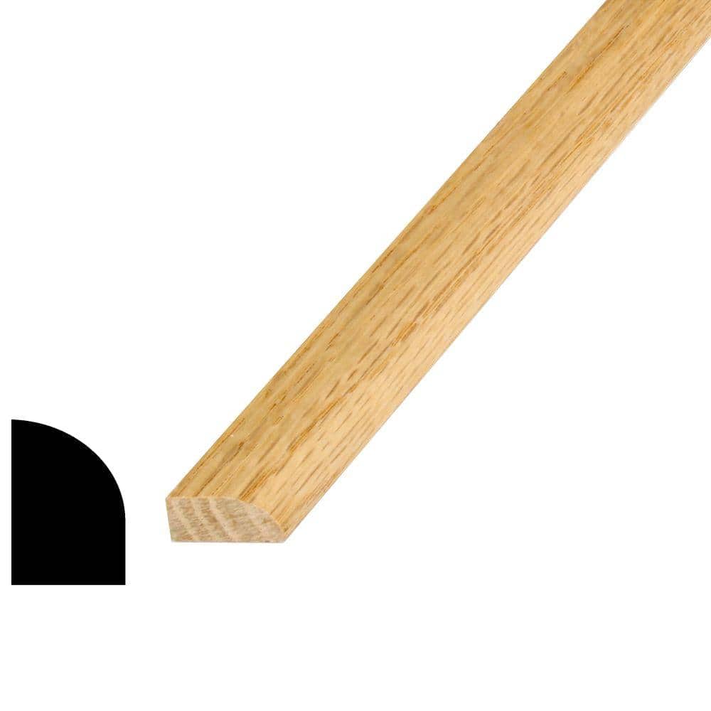 Alexandria Moulding WM 129 7/16 in. x 11/16 in. x 96 in. Oak Wood ...