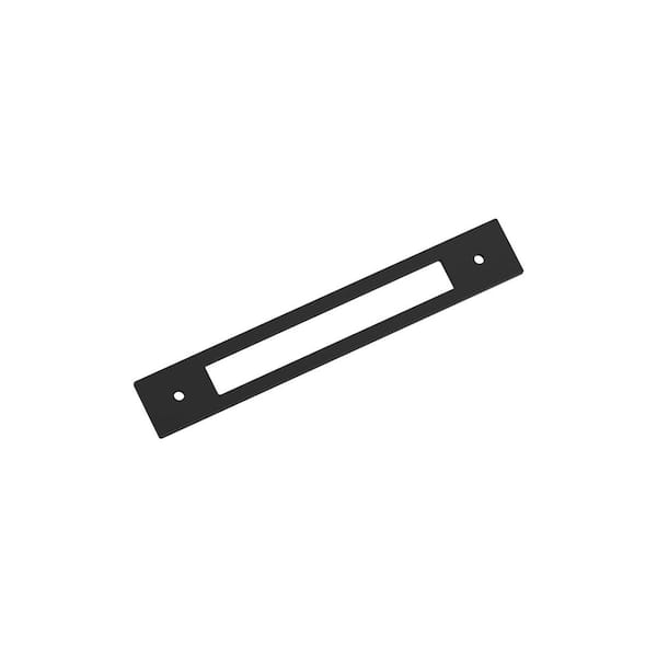 Amerock Medora 6-5/16 in. Center-to-Center Rectangle Matte Black Pull ...