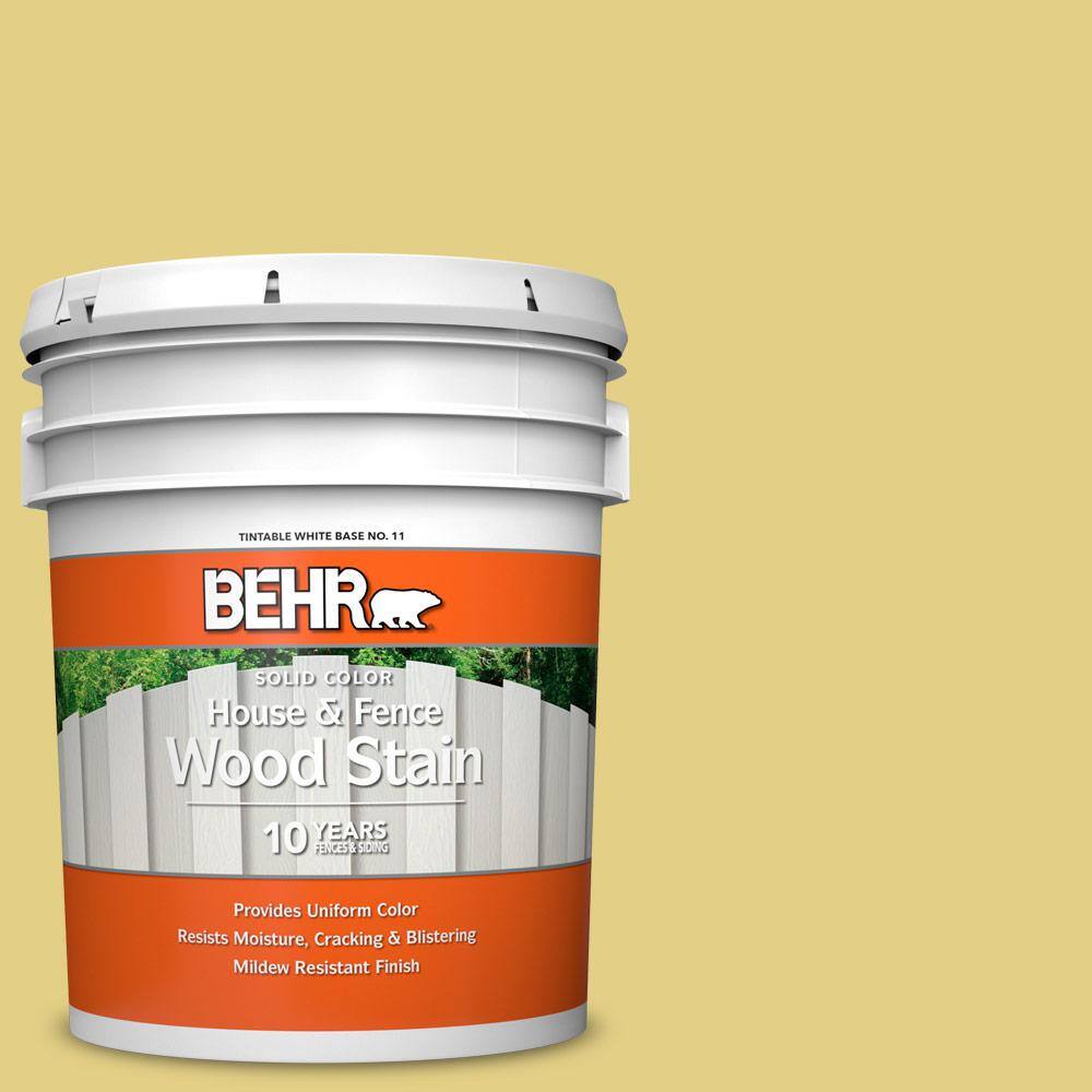 BEHR 5 gal. #P330-4 Starfruit Solid Color House and Fence Exterior Wood ...