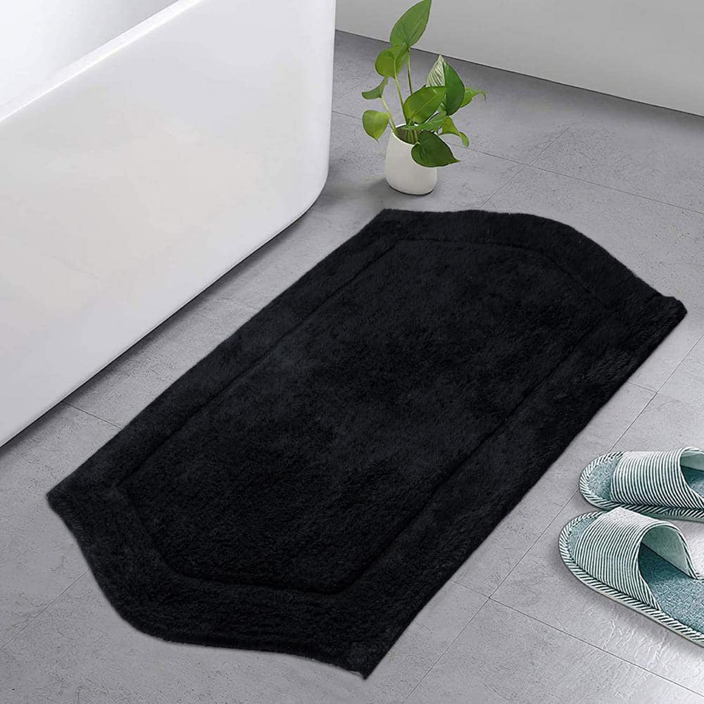 HOME WEAVERS INC Waterford Collection 100% Cotton Tufted Bath Rug, 24 ...