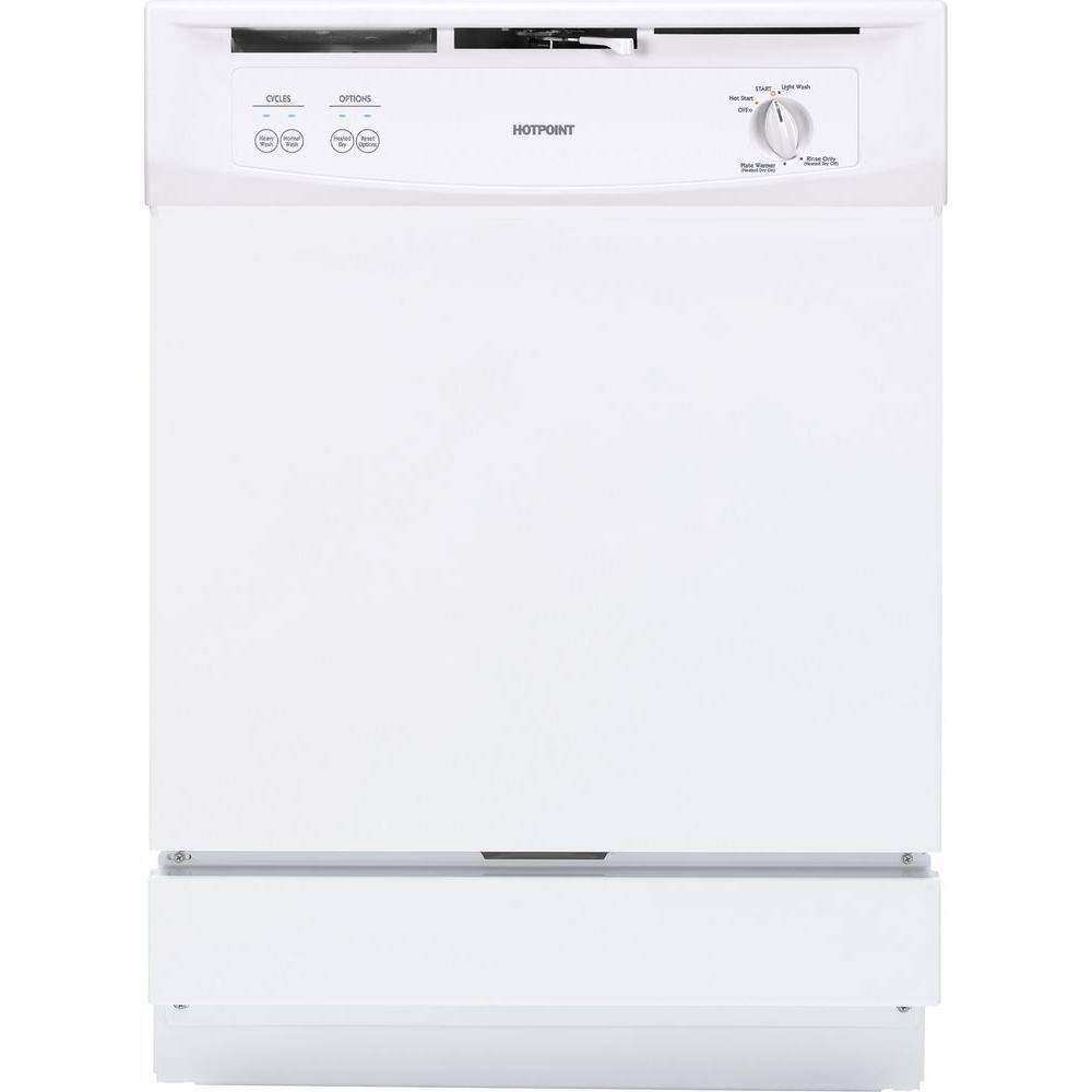 Hotpoint Built-In Dishwasher in White HDA2000TWW - The Home Depot