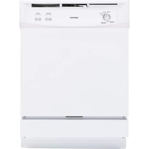 Hotpoint Front Control Dishwasher in White HDA2000VWW - The Home Depot