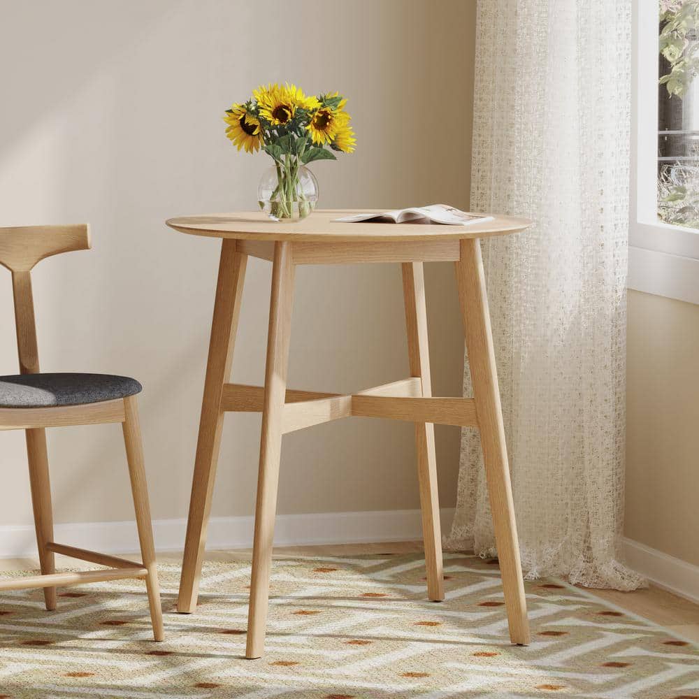 CHRISTOPHER KNIGHT HOME Sophia 36 in. H Natural Oak Finish Round ...