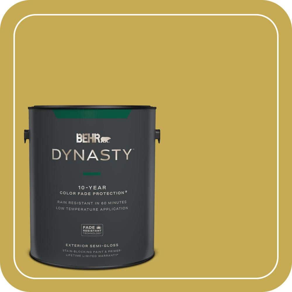 BEHR DYNASTY 1 gal. #380D-6 Leapfrog Semi-Gloss Exterior Stain-Blocking ...