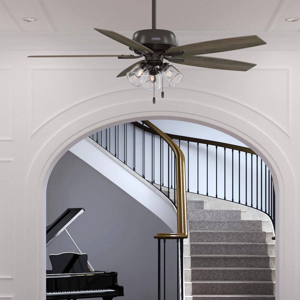 Reviews for Hunter Dondra 60 in. Indoor Noble Bronze Ceiling Fan with ...