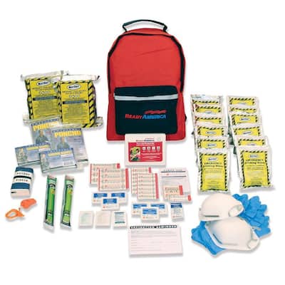 Ready America 2-Person 3-Day Emergency Kit with Backpack and Emergency ...