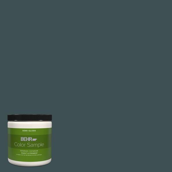 BEHR PREMIUM PLUS 8 oz. #S440-7 Thermal Semi-Gloss Interior/Exterior ...