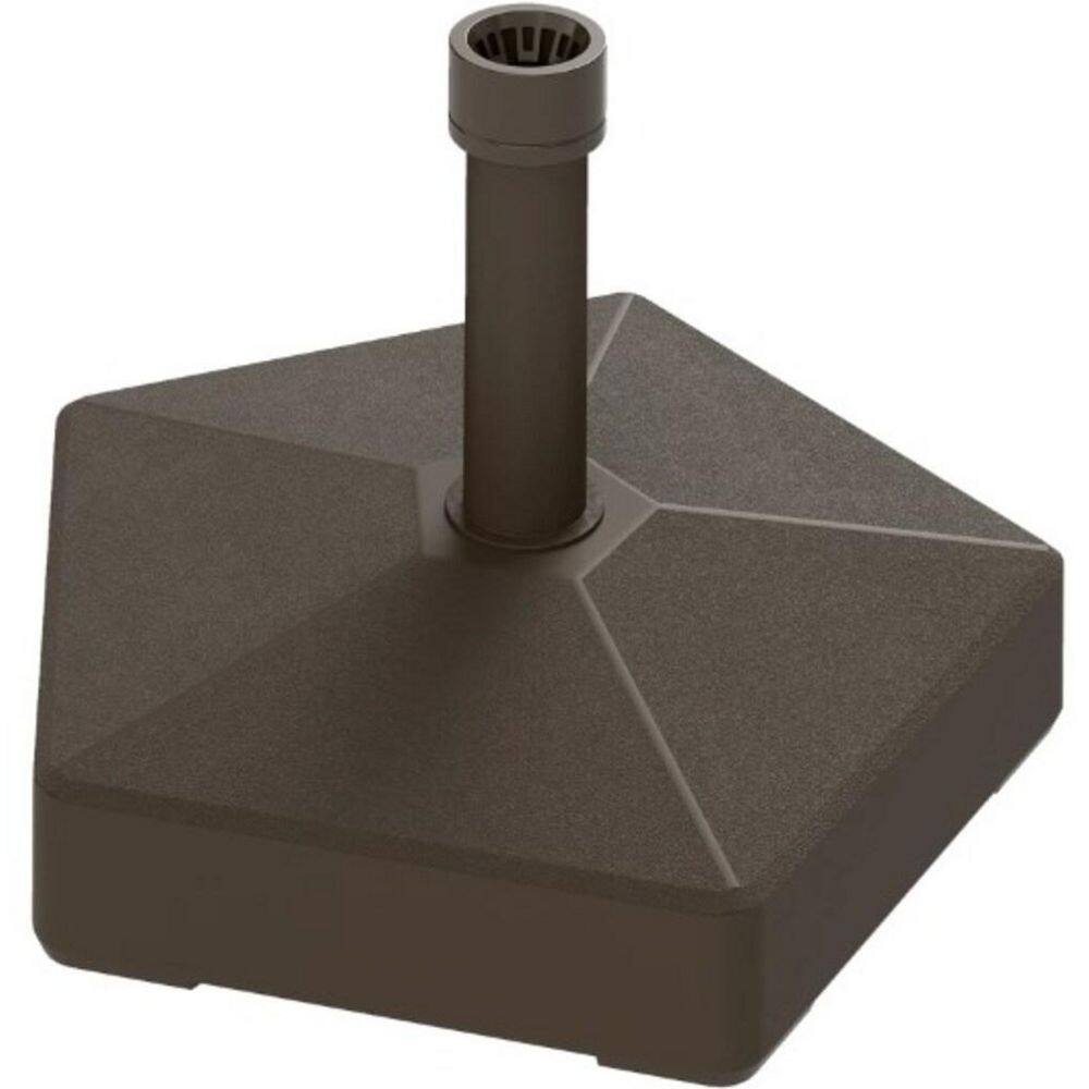 Pentagon Patio Umbrella Base in Brown, Heavy Duty Patio Umbrella Holder ...