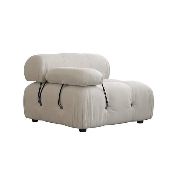 Magic Home Chameleon 34.6 in. Square Arm 1-piece Modern Velvet Modular ...