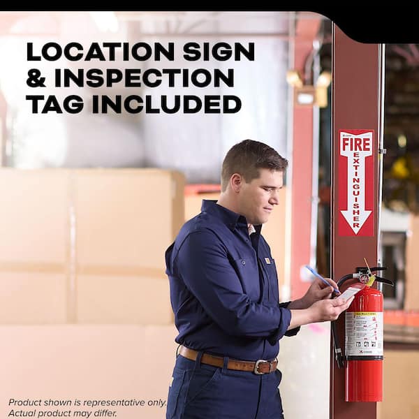 Kidde Pro 210 Rechargeable 2-A:10-B:C Class ABC 4 lb.Fire Extinguisher ...