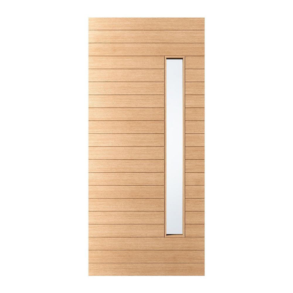 ETO DOORS Albany 42 in. x 96 in. Universal/Reversible 1 Lite White ...